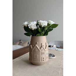 ABERTO DESIGN Vase in Beige - (H)20 cm - 47% | Kerzen-vasen