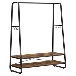 Songmics Standgarderobe in Schwarz/ Braun - (B)100 x (H)160 x (T)45 cm - 15% | Garderoben