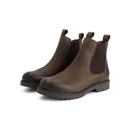 TRAVELIN' Leder-Chelsea-Boots in Braun - 52% | Gr&ouml;&szlig;e 40 | Stiefeletten