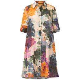 Hannes Roether Damenkleid Leinen L Multicolor