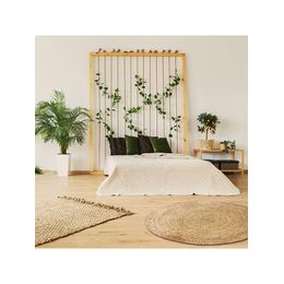 THE HOME DECO FACTORY Jute-Teppich in Hellbraun - &Oslash; 120 cm - 56% |