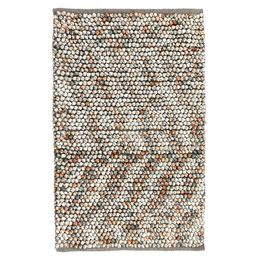 Zo!Home Badvorleger "Zola" in Beige/ Wei&szlig; - 43% | Gr&ouml;&szlig;e 60x60 cm | Heimtextilien-badematten