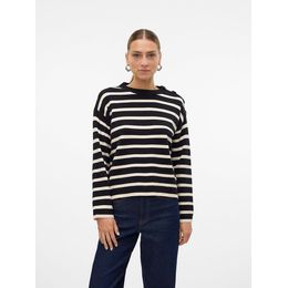 V&eacute;ro Moda Vero Moda Pullover in Schwarz/ Wei&szlig; - 60% | Gr&ouml;&szlig;e M | Damen-pullover-cardigans