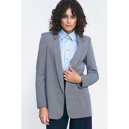 Nife Blazer in Dunkelblau/ Wei&szlig; - 79% | Gr&ouml;&szlig;e 42 | Damenjacken