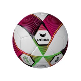 Erima Fu&szlig;ball "Hybrid Training 2.0" in Wei&szlig;/ Pink/ Gr&uuml;n - 55% | Gr&ouml;&szlig;e 5 | Ballspiele