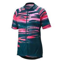 Gonso Fahrradtrikot "Copedello" in Dunkelblau/ Pink - 55% | Gr&ouml;&szlig;e 38 | Damen-outdoor-tops-shirts