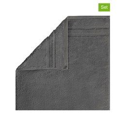 Egeria 3er-Set: Waschhandschuhe in Grau - 15% | Gr&ouml;&szlig;e 16x21 cm | Badtextilien
