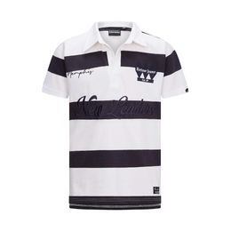 Retour Polo-Shirt in Wei&szlig;/ Schwarz - 51% | Gr&ouml;&szlig;e 122/128 | Kinder-oberteile