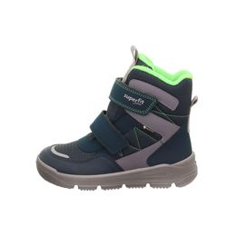 Superfit Leder-Boots "Mars" in Dunkelblau/ Grau - 55% | Gr&ouml;&szlig;e 27 | Kinderstiefel