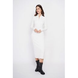 ASSUILI Strickkleid in Wei&szlig; - 74% | Gr&ouml;&szlig;e 36 | Damen-kleider