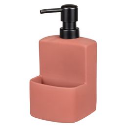 Wenko Sp&uuml;lmittelspender "Festival" in Rot - 380 ml - 38% | Badezimmer-accessoires