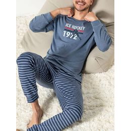 COTONELLA Pyjama in Blau - 61% | Gr&ouml;&szlig;e XL | Herren-waesche