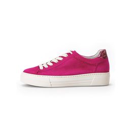 Gabor Leder-Sneakers in Fuchsia - 61% | Gr&ouml;&szlig;e 40 | Damen-sneakers