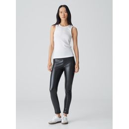 Opus Kunstlederleggings in Schwarz - 57% | Gr&ouml;&szlig;e 44 | Damenhosen