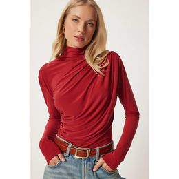 Happiness Istanbul Bluse in Rot - 64% | Gr&ouml;&szlig;e 38 | Damen-blusen
