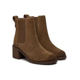 Clarks Leder-Chelsea-Boots "Chamberly Top" in Hellbraun - 55% | Gr&ouml;&szlig;e 37,5 | Stiefeletten