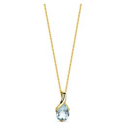 Diamant Exquis Gold-Halskette mit Anh&auml;nger - (L)45 cm - 75% | Schmuck