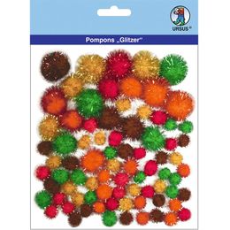 URSUS Pompons "Glitzer 07" in Bunt - 15% | Schulzubehoer