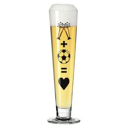 Ritzenhoff Bierglas "Fu&szlig;bal" in Schwarz - 330 ml - 46% | Gedeckter-tisch