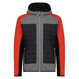 CMP Hybridjacke in Rot/ Grau - 55% | Gr&ouml;&szlig;e 54 | Herren-outdoorjacken