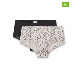 Sanetta 2er-Set: Pantys in Schwarz/ Beige - 50% | Gr&ouml;&szlig;e 128 | Kinder-waesche