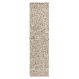 Flair Rugs Woll-Teppich in Grau - 61% | Gr&ouml;&szlig;e 60x230 cm |