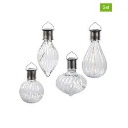 Garden Hero 4er-Set: LED-Solar-Dekoleuchten "Lampadina" - 34% | Lichterketten-dekobeleuchtung