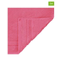 Egeria 3er-Set: G&auml;stehandt&uuml;cher in Pink - 15% | Gr&ouml;&szlig;e 30x50 cm | Badtextilien