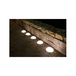 lumisky LED-Solar-Bodenspots "Half Moon" in Wei&szlig; - 60% | Aussenbeleuchtung