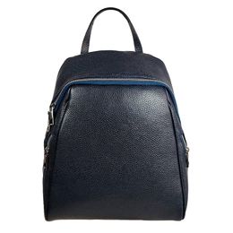 Florence Bags Leder-Rucksack "Lacona" in Dunkelblau - (B)34 x (H)28 x (T)16 cm - 77% | Damen-taschen