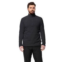 Jack Wolfskin Fleecepullover "Taununs" in Schwarz - 41% | Gr&ouml;&szlig;e M | Herren-plussize
