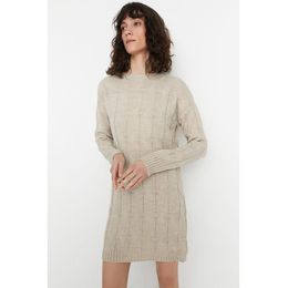 Trendyol Strickkleid in Beige - 63% | Gr&ouml;&szlig;e S | Damen-kleider