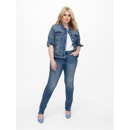 Only Carmakoma Jeansjacke in Blau - 48% | Gr&ouml;&szlig;e 46 | Damenjacken