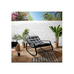 Garden Spirit Schaukelstuhl in Schwarz - (H)92 x (H)69 x (T)130 cm - 58% | Garten-moebel