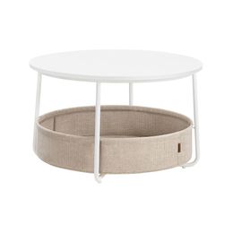 Songmics Couchtisch in Beige/ Wei&szlig; - (H)45 x &Oslash; 75 cm - 19% | Tische