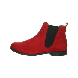 Think! Leder-Chelsea-Boots in Rot - 51% | Gr&ouml;&szlig;e 38 | Stiefeletten