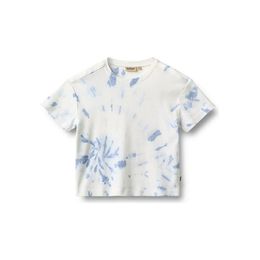 Wheat Shirt "Tommy" in Wei&szlig;/ Blau - 56% | Gr&ouml;&szlig;e 104 | Kinder-oberteile