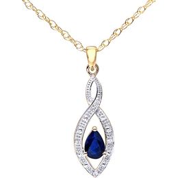 Diamant Exquis Gold-Halskette mit Diamant-Anh&auml;nger - (L)40 cm - 75% | Schmuck