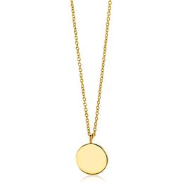 Diamant Exquis Gold-Halskette mit Anh&auml;nger - (L)43 cm - 75% | Schmuck