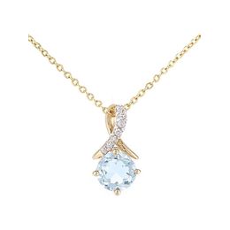 Diamant Exquis Gold-Halskette mit Diamant-Anh&auml;nger - (L)46 cm - 75% | Schmuck