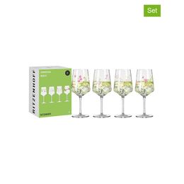 Ritzenhoff 4er-Set: Cocktailgl&auml;ser "Sommertau" in Gr&uuml;n - 544 ml - 58% | Gedeckter-tisch