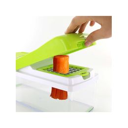 COOK CONCEPT Multireibe in Gr&uuml;n/ Wei&szlig; - (B)27,5 x (H)12,5 x (T)11,5 cm - 15% | Kuechenhelfer