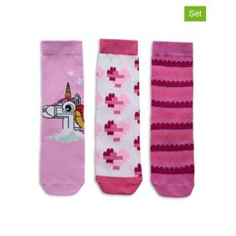 Lego 3er-Set: Socken in Pink - 39% | Gr&ouml;&szlig;e 34-36 | Kinder-socken-strumpfhosen