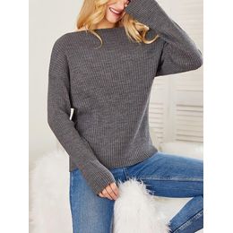 LA Angels Pullover in Anthrazit - 72% | Gr&ouml;&szlig;e S | Damen-pullover-cardigans