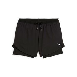 Puma 2in1-Trainingsshorts "Ultraweave" in Schwarz - 41% | Gr&ouml;&szlig;e M | Damen-sporthosen