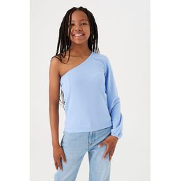 Garcia One-Shoulder Top in Hellblau - 46% | Gr&ouml;&szlig;e 164/170 | Kinder-oberteile
