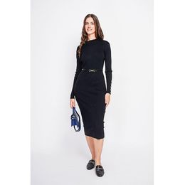 ASSUILI Strickkleid in Schwarz - 71% | Gr&ouml;&szlig;e 42 | Damen-kleider
