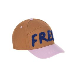 L&auml;ssig L&auml;ssig Cap "Little Gang Free" in Hellbraun/ Lila - 51% | Gr&ouml;&szlig;e 48 cm | Baby-caps-huete