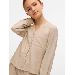 Vero Moda Girl Bluse "Mymilo" in Beige - 62% | Gr&ouml;&szlig;e 146 | Kinder-blusen-hemden
