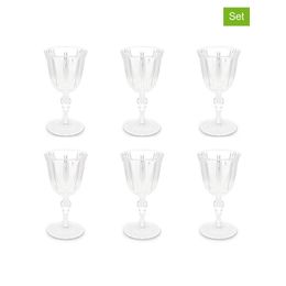 Trendy Kitchen by EXC&Eacute;LSA 6er-Set: Weinbecher "Country" in Transparent - 250 ml - 60% | Gedeckter-tisch